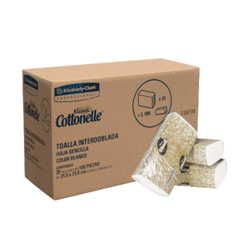 Kleenex Cottonelle Toalla Interdoblada Blanca - City Care